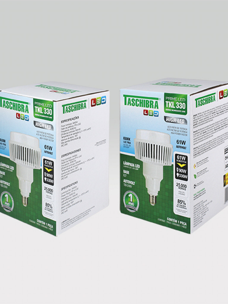 LÂMPADA HIGH LED TKL 330 / 61W 6500K E27 - Taschibra