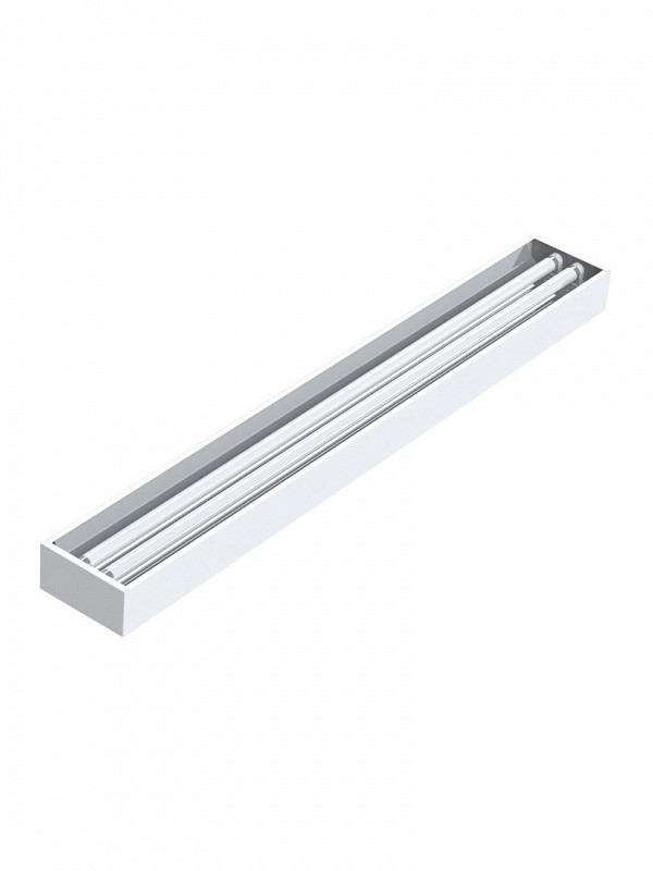 CALHA TA 51 SOBREPOR ABERTA 2X32/36/40W BRANCA - Taschibra